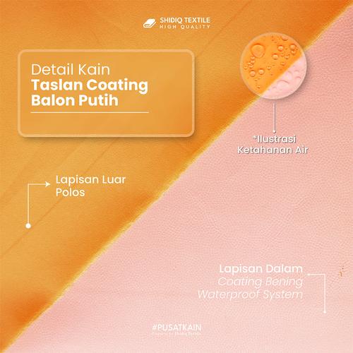 Jual Bahan Kain Taslan Balon Putih 1 - L-TBP Cream - Kab. Bandung ...