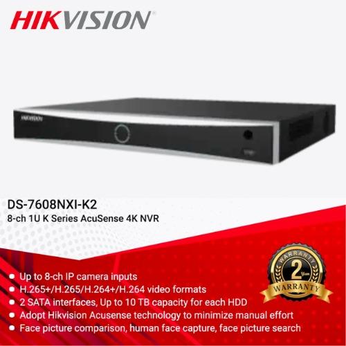 Jual HIKVISION NVR 8CH ACCUSENSE 4K FACE CAPTURE 2 SLOT HDD DS-7608NXI-K2 - Kota Semarang - Toko ...