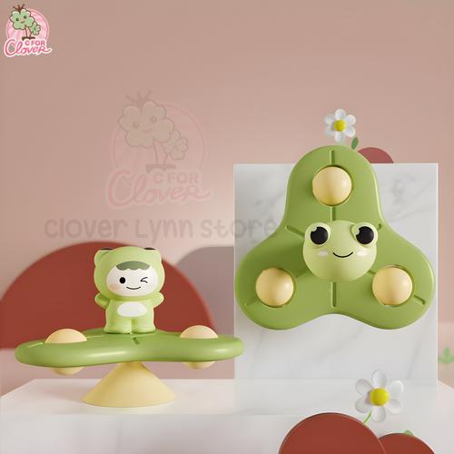 Jual CUTE BABY SPINNER WITH SUCTION roll motorik anak fidget sensory ...