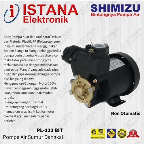 Promo SHIMIZU POMPA AIR SUMUR DANGKAL NON OTOMATIS PL-122 BIT Cicil 0% ...