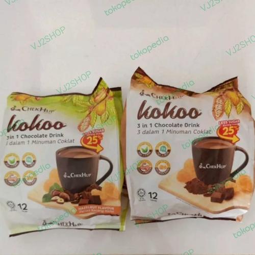 Jual Chek Hup Kokoo 3in1 Hot Chocolate Drink ChekHup Kokoo Hazelnut 3 ...