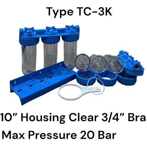 Jual paket filter Housing clear 10inch full set 3 buah - Jakarta Pusat ...