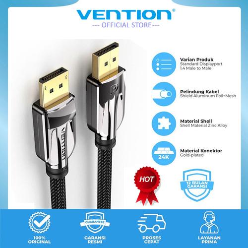 Jual Vention HCA Kabel Display Port Male to Display Port 8K UHD HDR - 2 ...