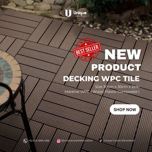 Promo Decking Tile WPC Panel Outdoor / Indoor /Decking Lantai Balkon ...