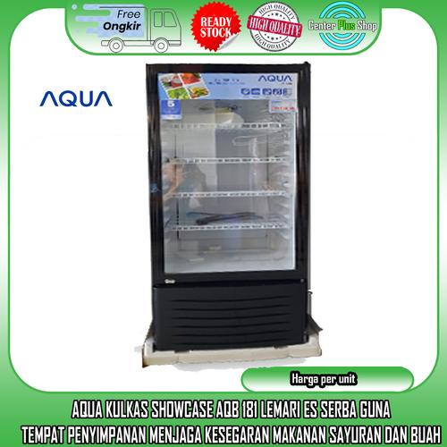 Jual [Kargo] AQUA KULKAS SHOWCASE AQB 181 LEMARI ES SERBA GUNA TEMPAT ...