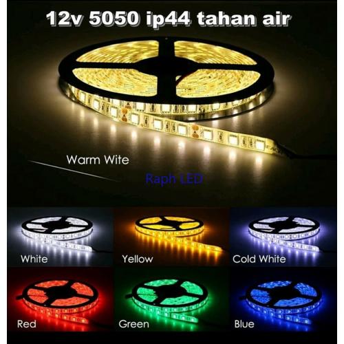 Jual Led Strip 12v Dc Waterproof Outdoor 5 meter 5050 Jelly Mata Besar ...
