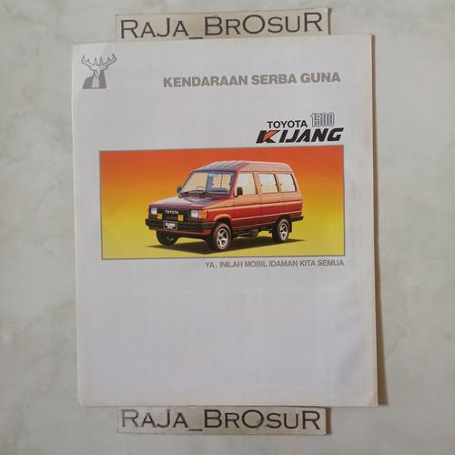 Jual Poster brosur katalog leaflet Toyota Kijang Super/Minibus/PickUp ...