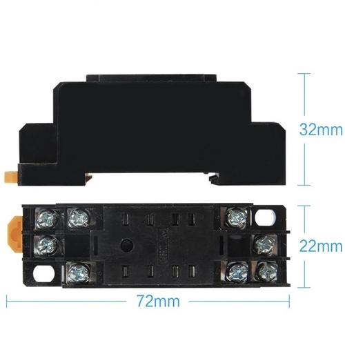 Jual Base Socket DYF08A Relay 8pin Terminals Rail Mounted - Kota Bekasi ...