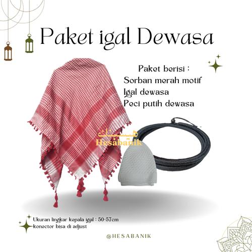 Jual Igal Dewasa / Igal sorban / ikat sorban kepala / igal sorban arab ...
