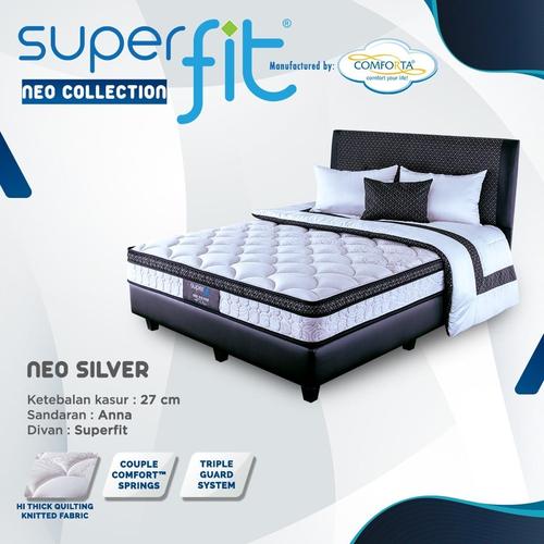 Jual Spring Bed Super Fit Neo Silver|90x200/100x200/120x200/160x200 ...