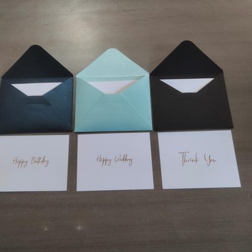 Jual kartu ucapan/thank you card - Hitam - Jakarta Timur - kotak-kado ...