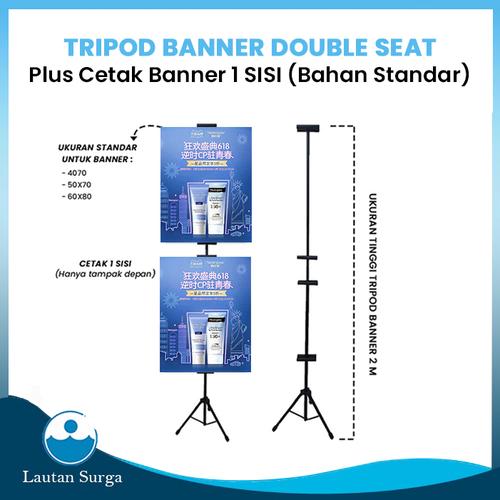 Jual Tripod Banner Stand Banner Atas Bawah Dengan Cetak Banner Flexy 4 ...