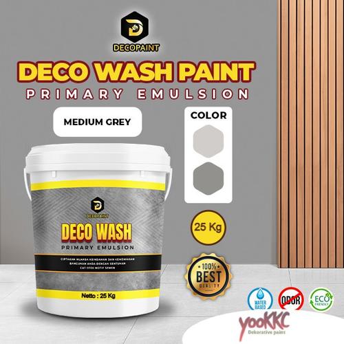 Jual Deco Wash Paint - Cat Emulsi Primer Medium Grey 25Kg - Jakarta ...