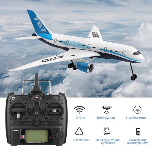 Promo RC Pesawat Terbang Airplane WL A120 A170 6 Axis Gyro 4CH Mainan ...