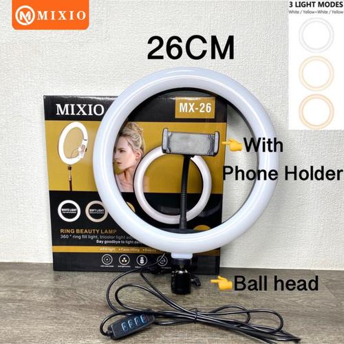 Promo MIXIO RING LIGHT LED 26CM Lampu 26 cm Make Up Vlog Lampu ...