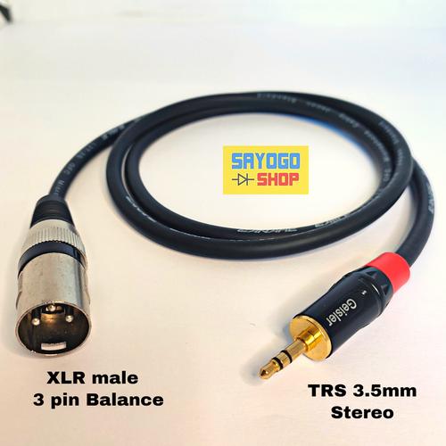 Jual Audio Adapter TRS Stereo 3.5mm Male to XLR Male - 5 Meter - Kota ...