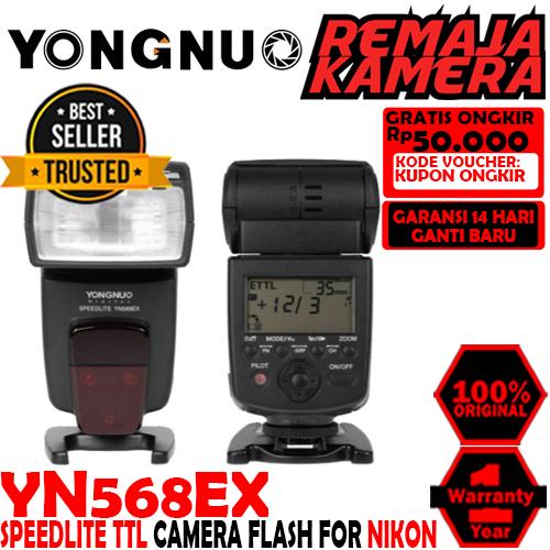 Jual YONGNUO YN568EX TTL SPEEDLITE CAMERA FLASH FOR NIKON - Jakarta ...