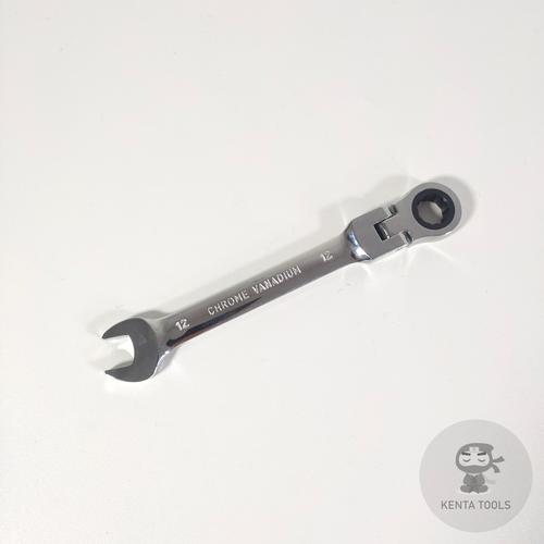 Jual Kunci Ring Pas Fleksibel 12mm / Flexible Ratchet Handle Wrench CR ...
