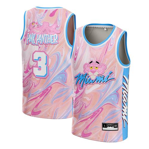 Jual Jersey Miami Pink Panther #3 Basket Baju NBA - Jersey, XXL - Kab ...