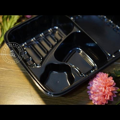 Jual Mika bento sekat 4 / Tray Bintang bahan HIPS tebal 0.30mm - Merah ...