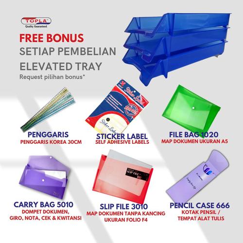 Jual Tempat File Dokumen / Rak Susun Dokumen Plastik / 3 Susun / Uk ...