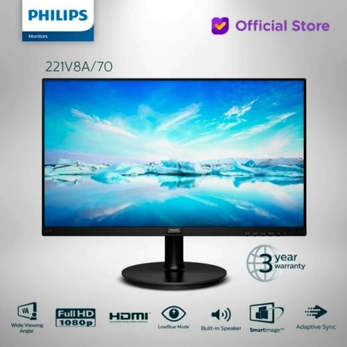 Jual Monitor | Phillips 221V8A - 22" - FHD 1080p - VGA + Hdmi ...