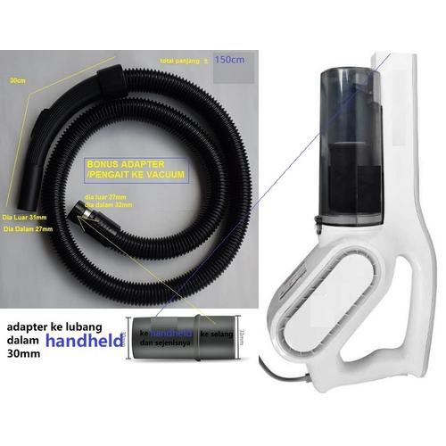 Jual Selang vacuum cleaner universal HANDHELD (diameter lubang +- 30mm ...