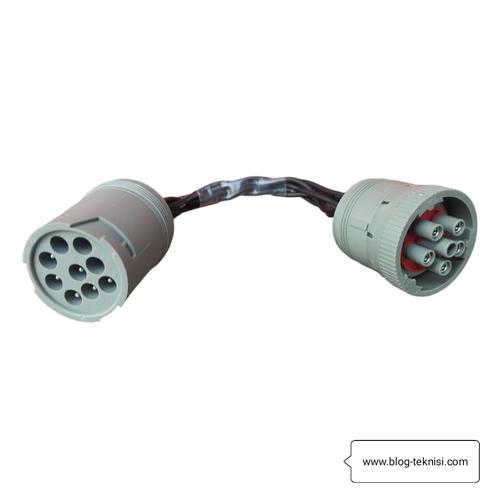 Jual Adapter Cable Assembly 6 Pin J1708 CAT 7X-1686/ 7X1686 Caterpillar ...