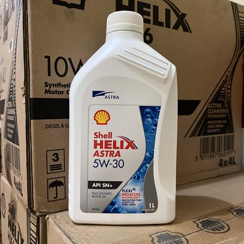 Jual SHELL HELIX ASTRA 5W-30 API SN+ 1L | ORIGINAL ENGINE OIL OLI MOBIL ...