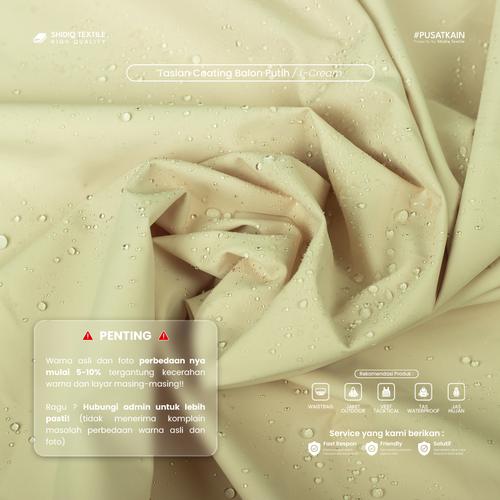 Jual Bahan Kain Taslan Balon Putih 1 - L-TBP Cream - Kab. Bandung ...