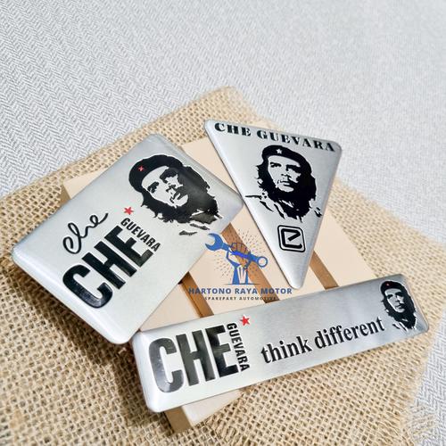 Jual Emblem 3D Sticker Alumunium CHE Guevara Think Different - A ...