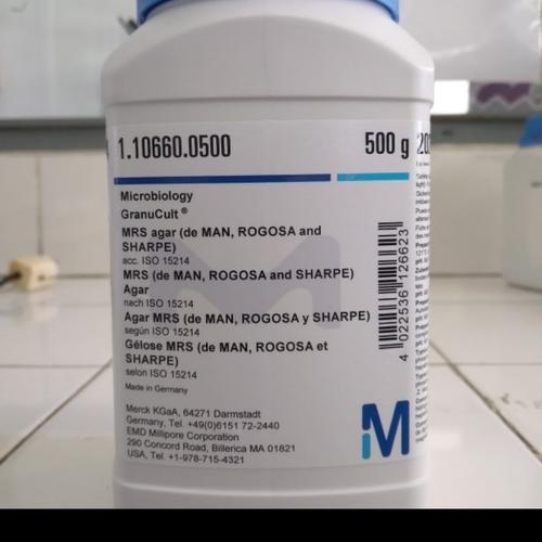 Jual MRS Agar for Microbiology 1.10660.0500 Merck - Kab. Bekasi ...