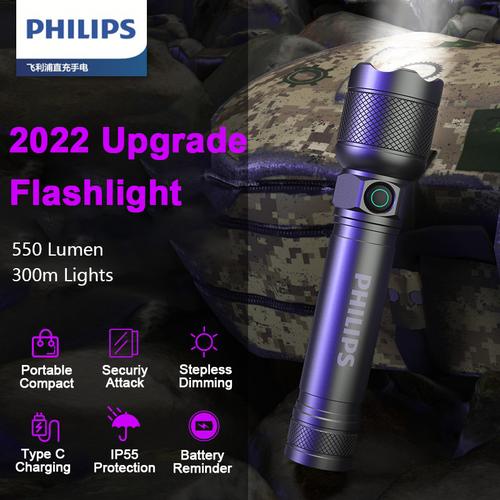 Jual PHILIPS LED Flashlight Senter LED Emergency Light Torch Camping ...