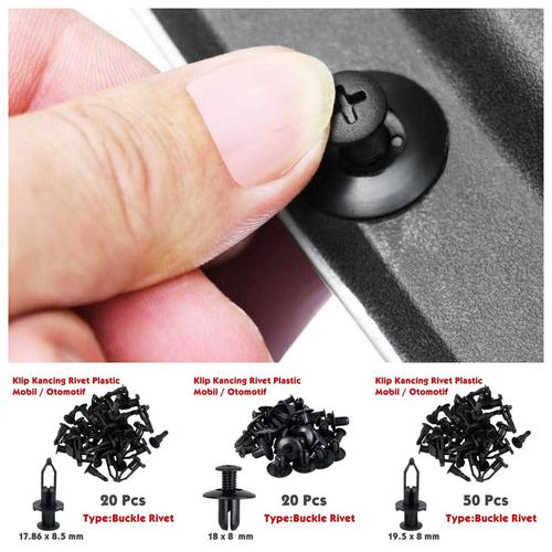 Jual Baut Rivet Clip Kancing Mobil 50 Pcs Universal Set Ripet Body ...