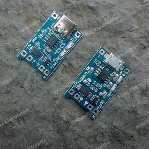 Jual Modul Charger TP4056 Lithium Battery 18650 with protection ...
