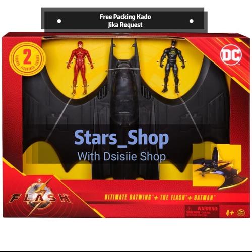 Jual The Flash Movie Ultimate Batwing Set The Flash + Batman Figure ...