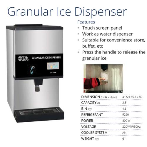 Jual GRANULAR ICE DISPENSER/MESIN CETAK ES MODEL DISPENSER - GEA TIPE ...