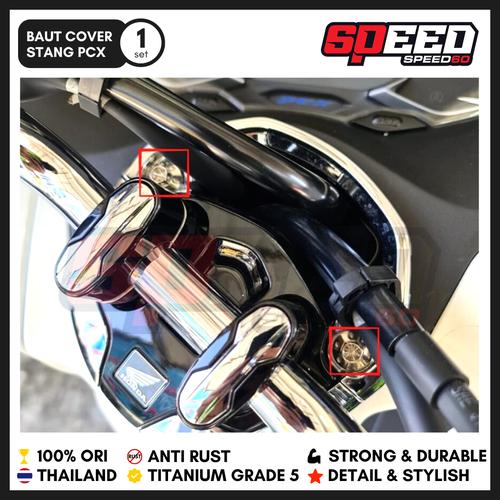 Jual Titanium Probolt Baut Kover Cover Stang Honda PCX Grade 5 King Nut ...