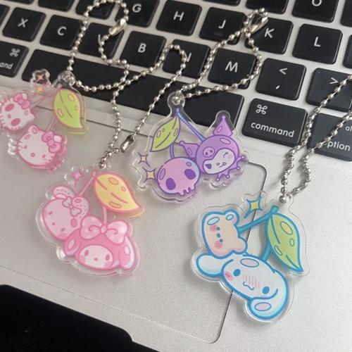 Jual Gantungan Kunci Akrilik Keychain Pompurin Kuromi Hello Kitty Cute ...