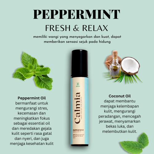 Jual HEION CALMIA REDUCE STRESS ESSENTIAL OIL PEPPERMINT BERGAMOT ROLL ...