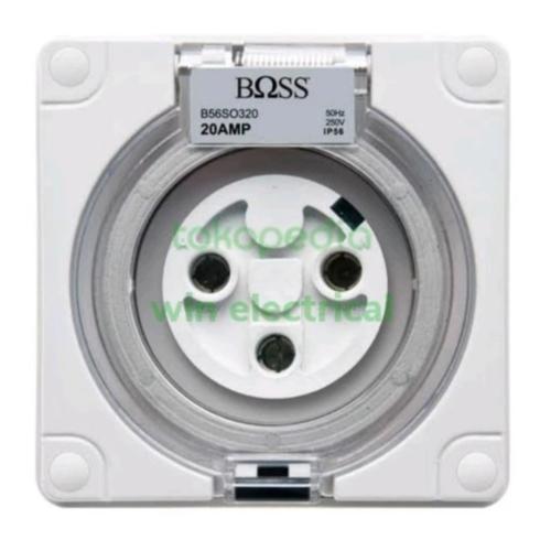 Jual BOSS B56SO320/B56SO332 SURFACE SOCKET INDUSTRIAL 3P 20A/3P 32A - +bubble, 3pin 32A ...