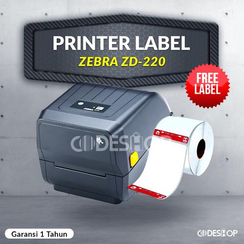Promo PRINTER BARCODE ZEBRA ZD220 / ZD-220 PRINTER LABEL THERMAL ...