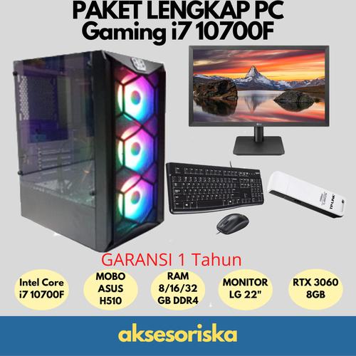 Jual Paket CPU Komputer PC Rakitan Gaming Intel Core i7 10700F VGA RTX ...