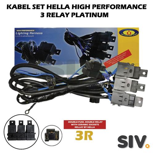Jual KABEL RELAY SET HELLA LAMPU DEPAN HEADLAMP H4 MOBIL 3 RELAY ...