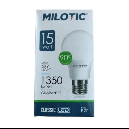 Jual Lampu Led A-Bulb Milotic 15watt cooldaylight (putih) garansi 1Th ...