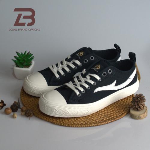 Jual MOBATI GEN-Z LOW BLACK WHITE- SEPATU SNEAKERS CASUAL WANITA PRIA ...