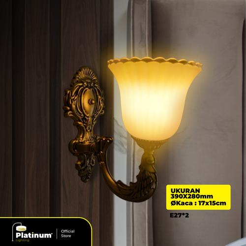 Jual Lampu Tempel Dinding Hias Minimalis Vintage Era List Gold Mewah ...