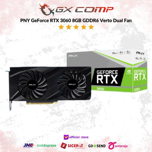Promo VGA PNY GeForce RTX 3060 8GB GDDR6 Verto Dual Fan Cicil 0% 3x ...