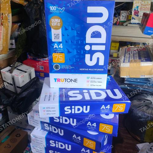 Jual Kertas SIDU A4 75 GSM harga 1 rim isi 500 lembar - Jakarta Pusat ...