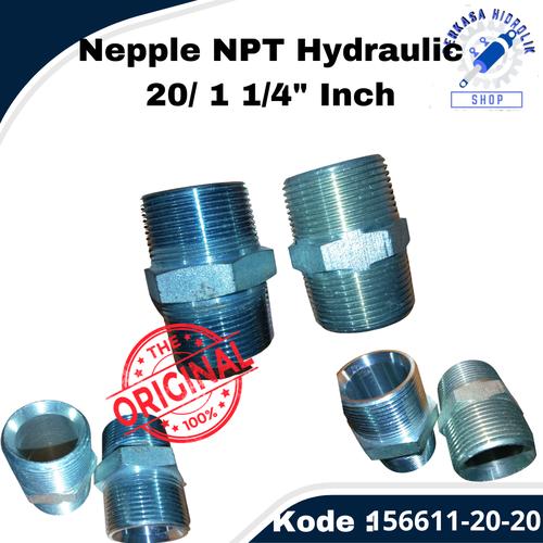 Jual Hydraulic Double Nepple NPT - NPT 1 1/4" Inch - Kab. Bekasi ...